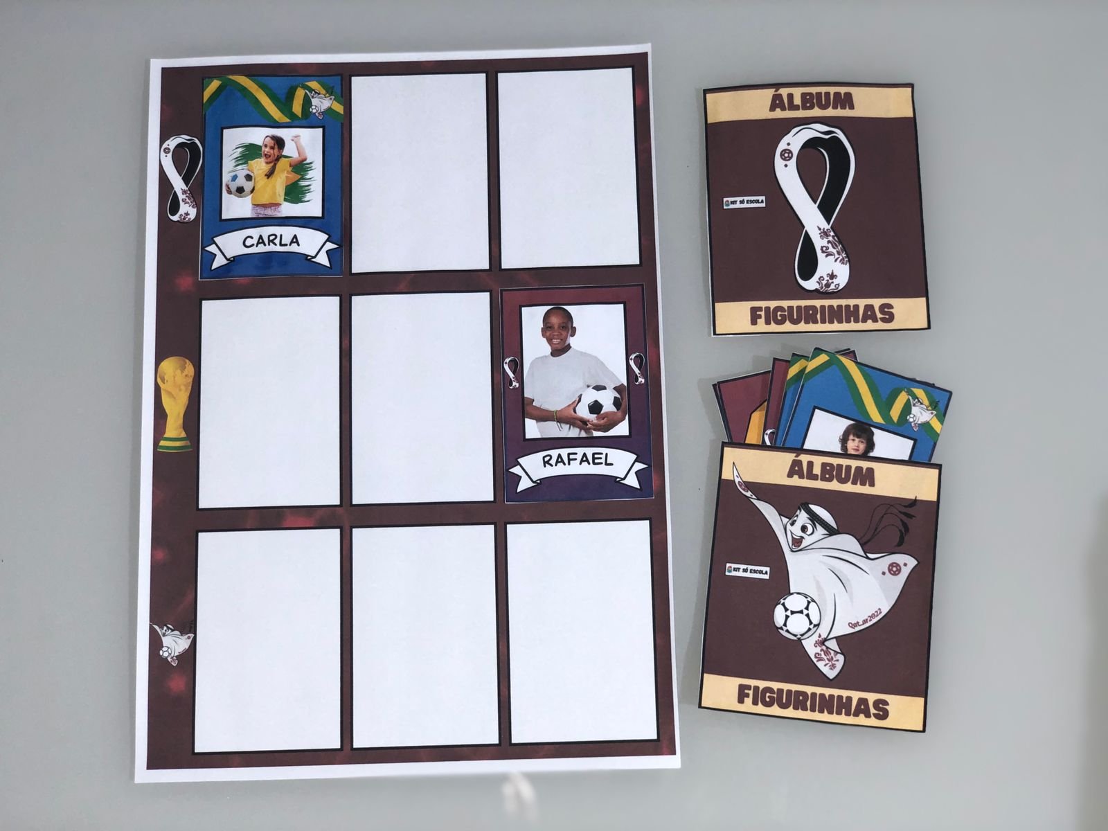 ÁLBUM COPA DO MUNDO - Craques da Minha Turma — KIT SÓ ESCOLA
